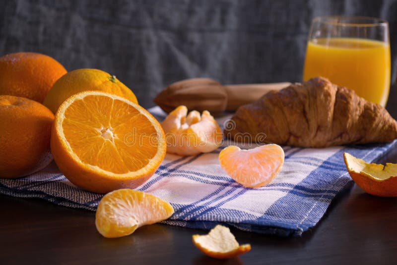 Breakfast stock photo. Image of closeup, mandarin, citrus - 92864434