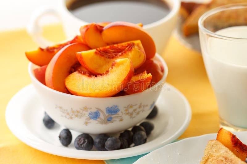 Breakfast with fruits stock photo. Image of fruit, vegan - 33420704