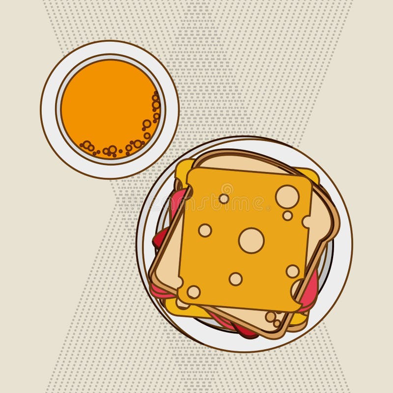 Breakfast Graphic Design, Vector Illustration Stock Vector ...