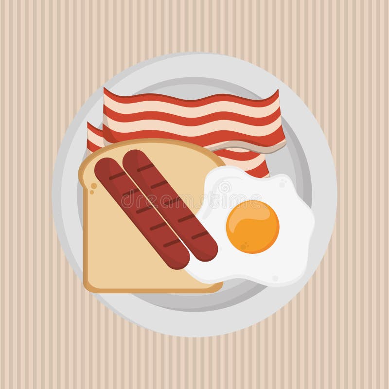 Breakfast Graphic Design, Vector Illustration Stock Vector ...