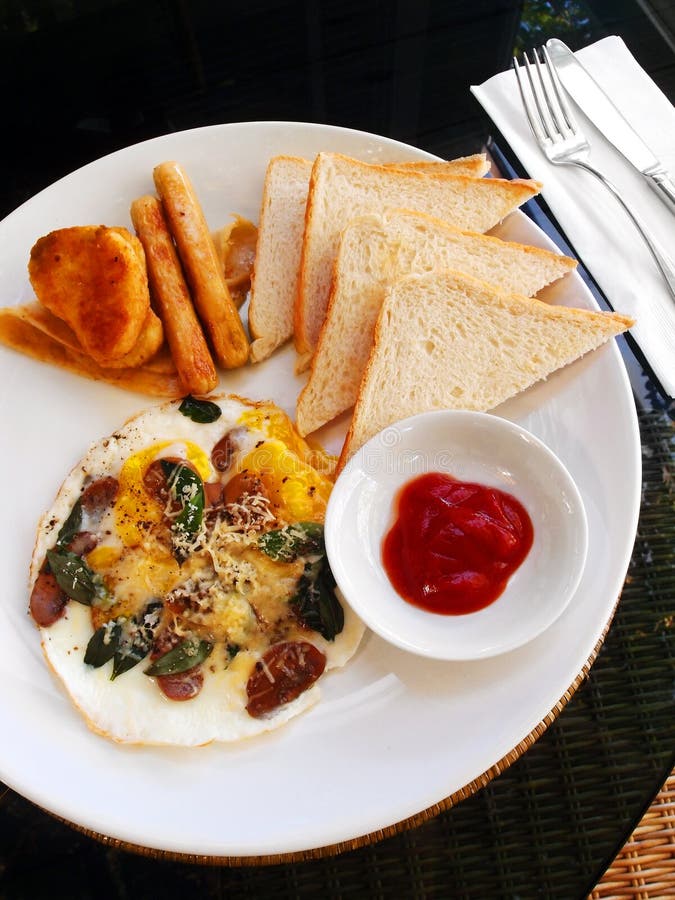 Breakfast ham and egg stock photo. Image of toasts, toast - 29248078