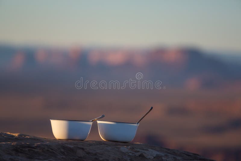 Breakfast in hike stock image. Image of trail, relaxing - 266531875