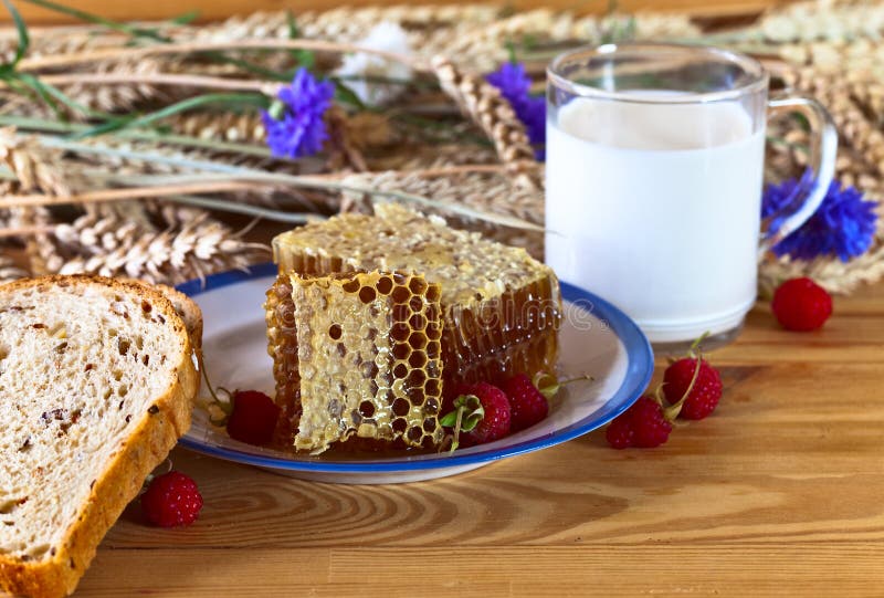 Breakfast stock image. Image of berry, honey, sticky - 57881911