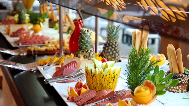 Breakfast at the Hotel - Breakfast Buffet Stock Photo - Image of ...