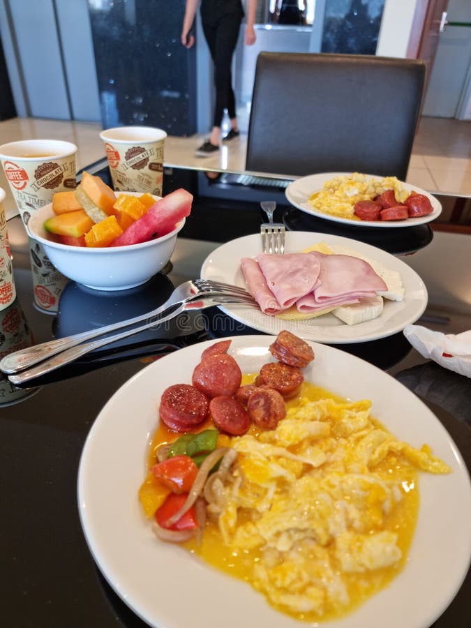 Breakfast at the Hotel, Buffet Stock Photo - Image of holiday ...