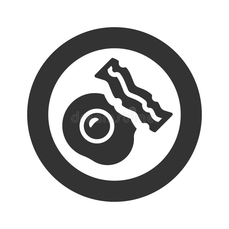 Breakfast icon stock vector. Illustration of vector - 345331011