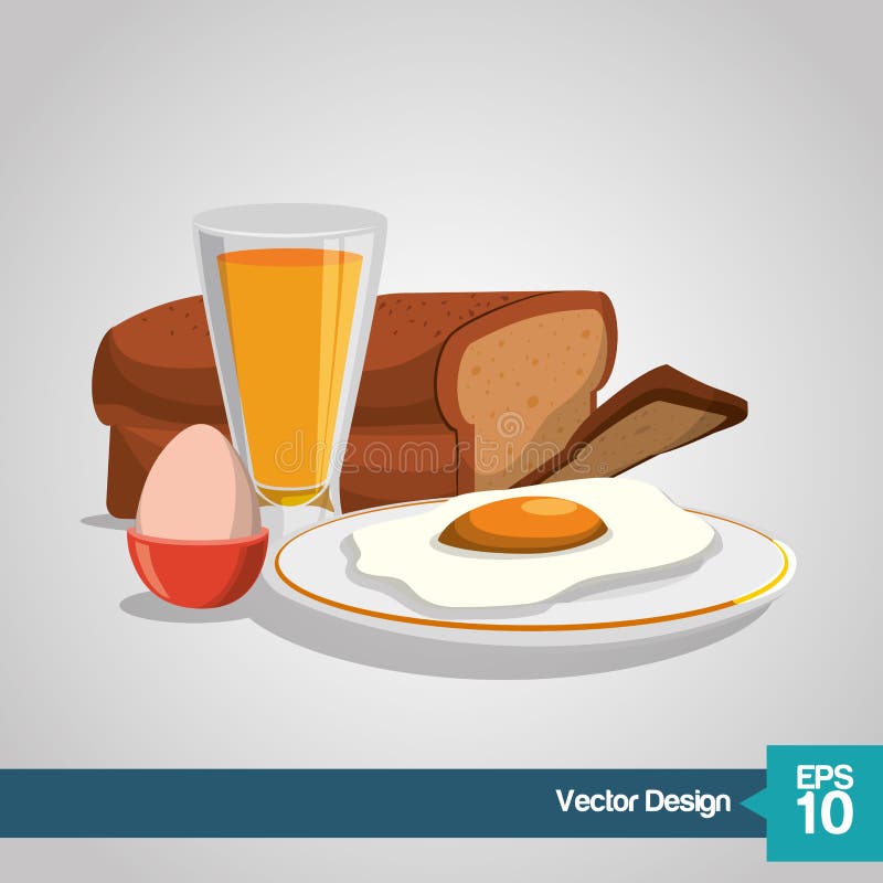 Breakfast icon design stock vector. Illustration of vector - 66664742