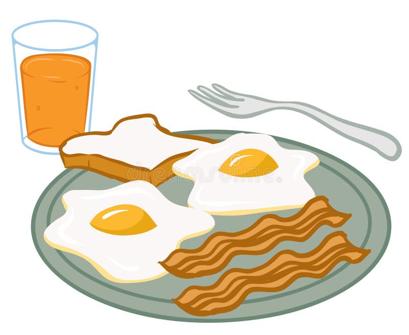 Breakfast Plate Cartoon