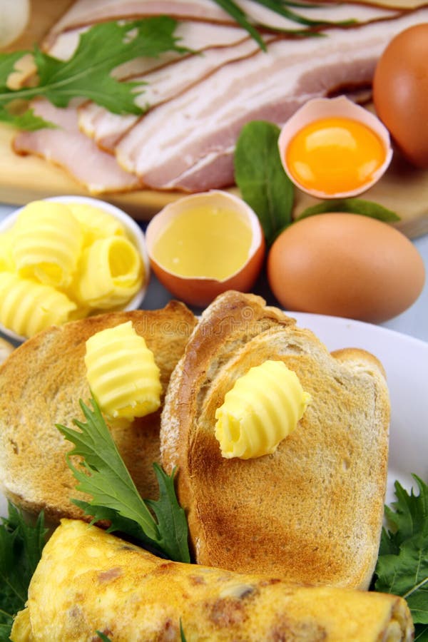 Breakfast Ingredients stock image. Image of breakfast - 15416317