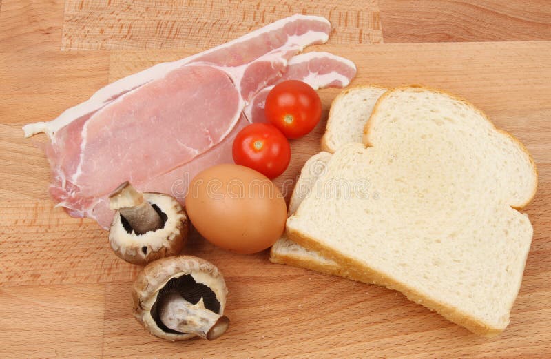Breakfast ingredients stock image. Image of sliced, rasher - 36622113