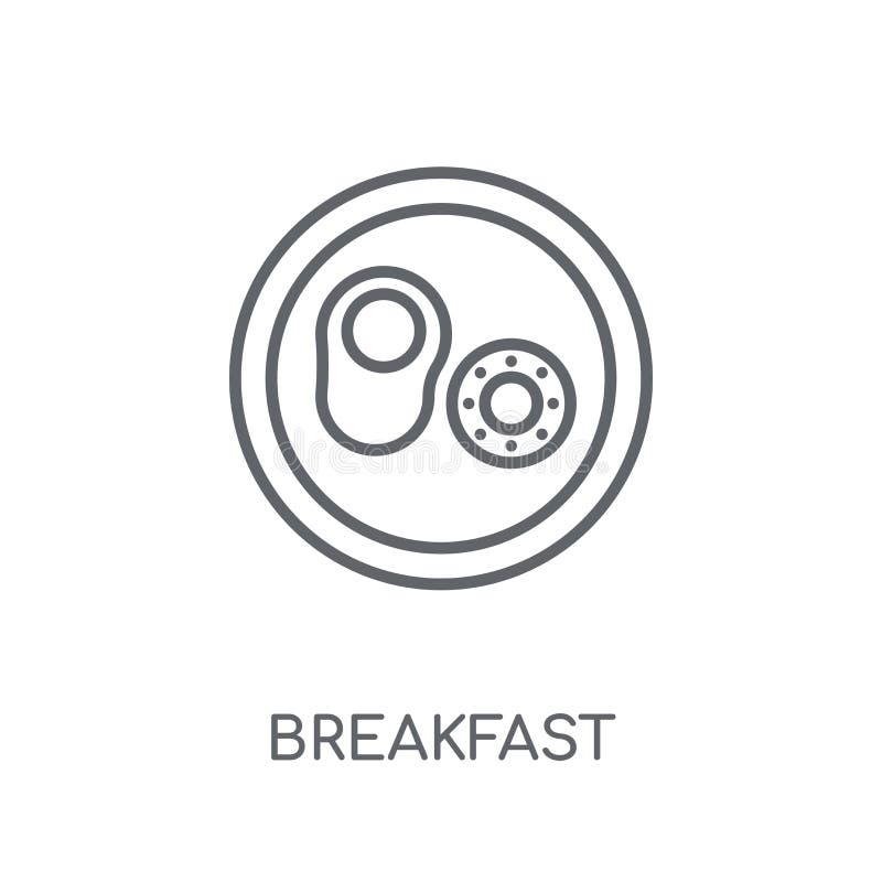 Breakfast Icon Vector Isolated on White Background, Breakfast Sign ...