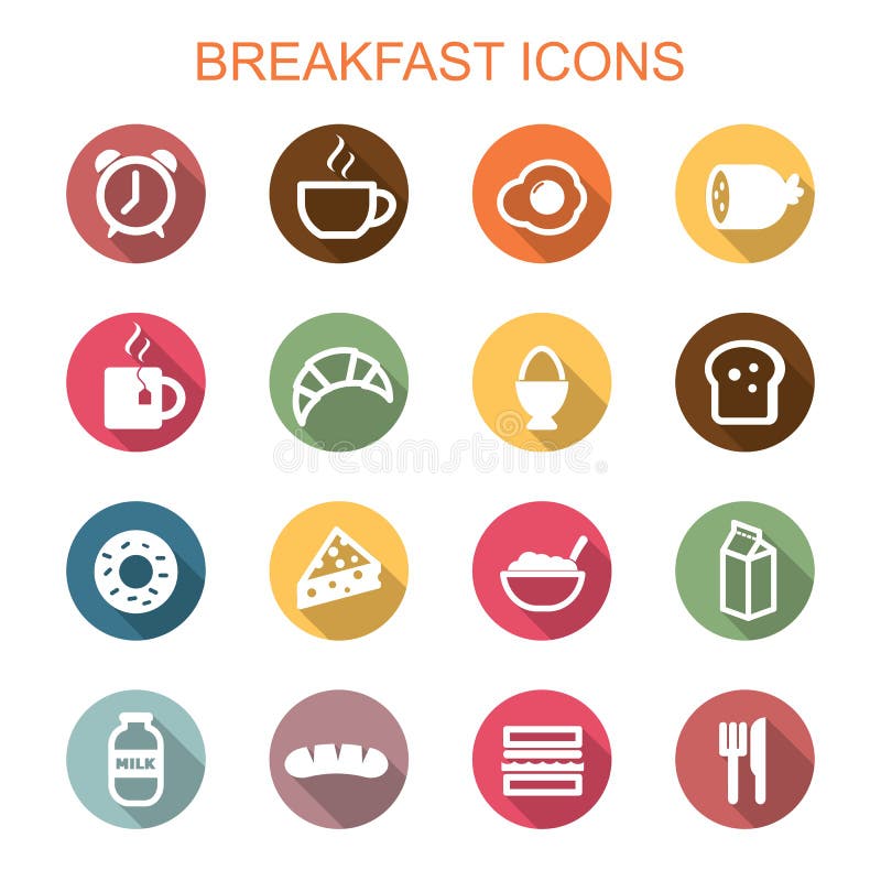 Breakfast icons stock vector. Illustration of milk, meal - 39083345