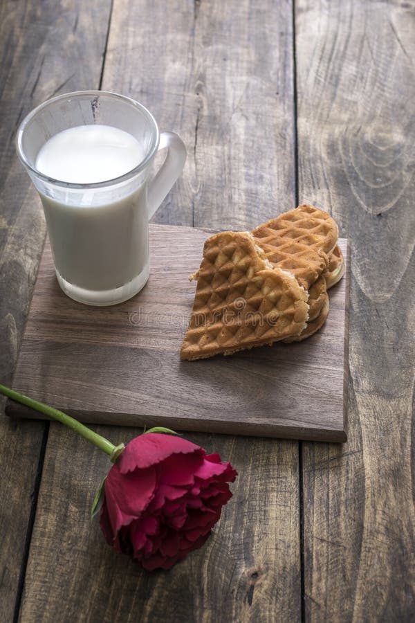 Breakfast with love stock photo. Image of heart, stacked - 67948818