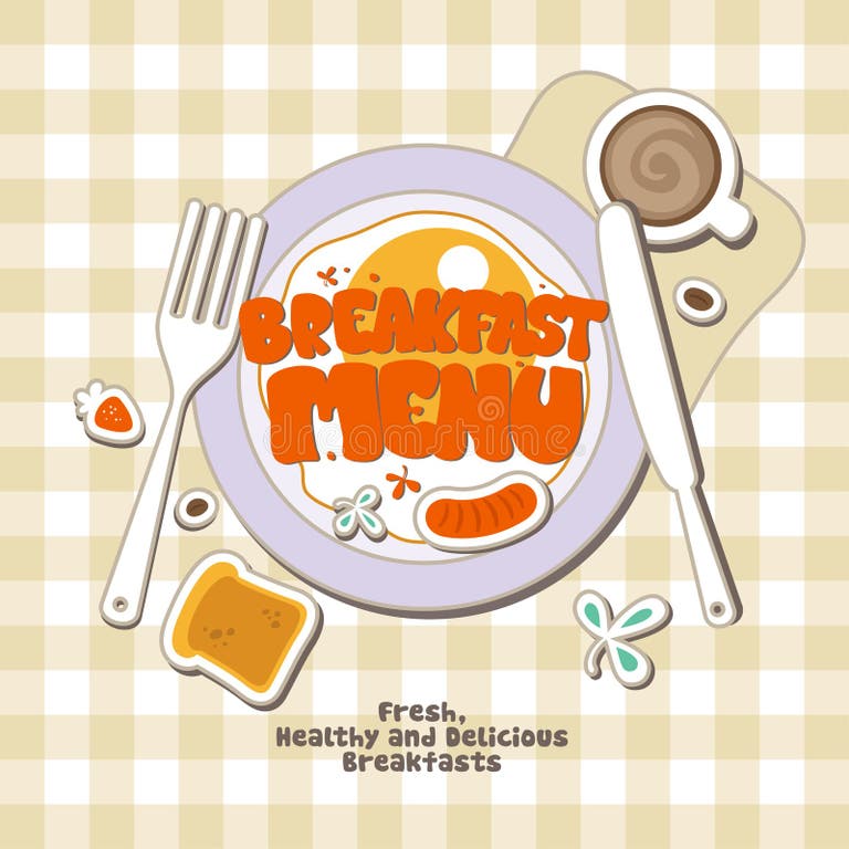 Retro Breakfast Menu Card Design Stock Illustrations – 8,173 Retro ...