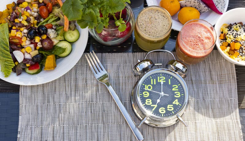 Breakfast in the Morning with Diet Plan with Alarm Clock As Interval ...