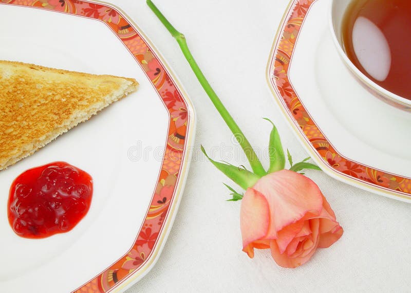 Breakfast my dear ? stock photo. Image of love, rose, breakfast - 3886