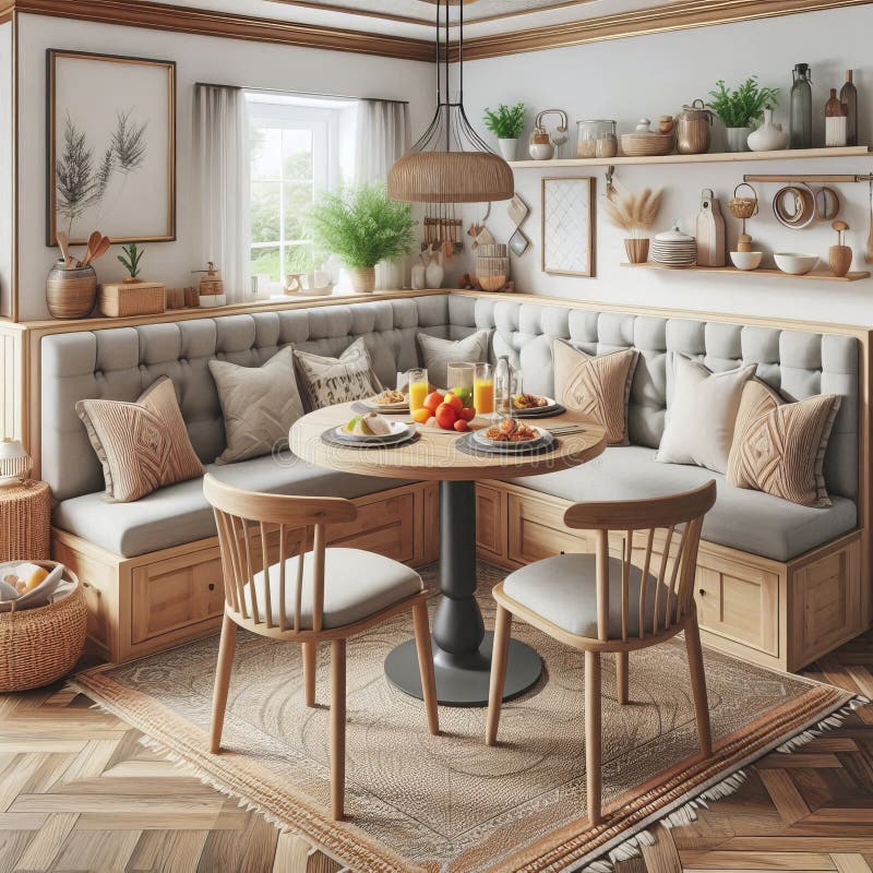 Corner Dining Set Bench Chairs Stock Photos - Free & Royalty-Free Stock ...