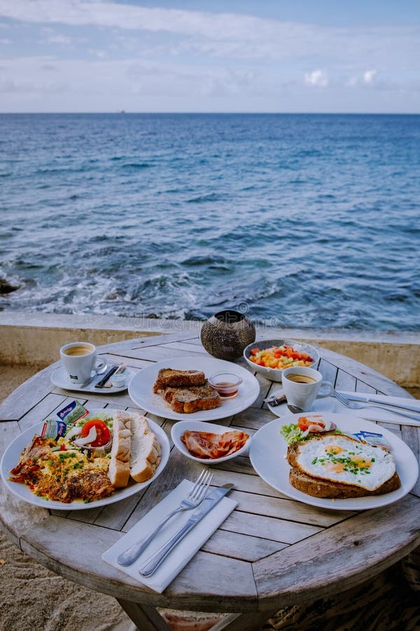 Breakfast on the Beach by the Pool with a Look Over the Ocean of La ...