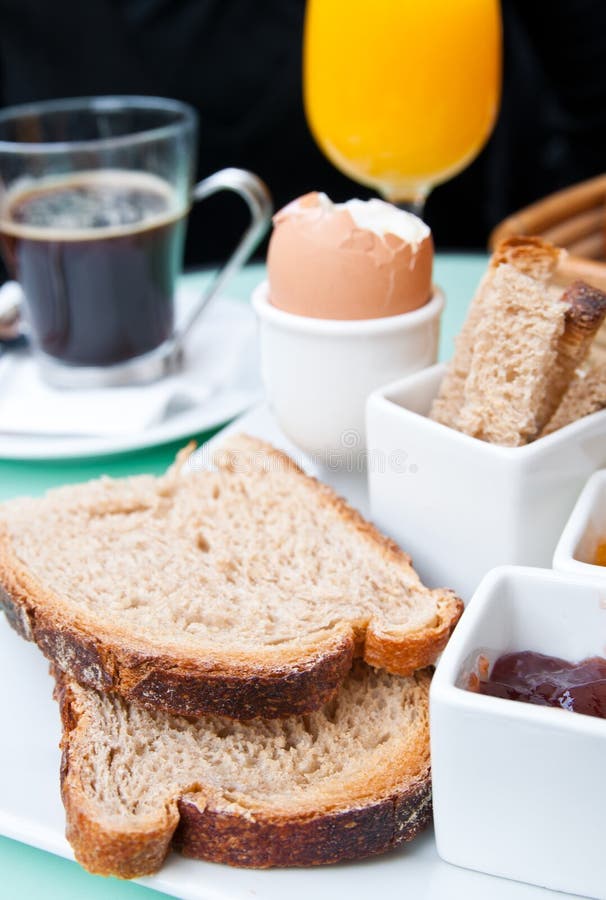 Breakfast with orange stock image. Image of toast, french - 23919047
