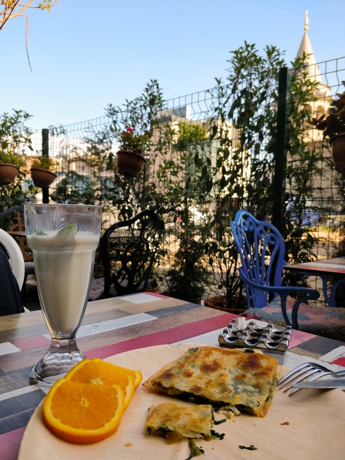 The breakfast stock image. Image of gozleme, galata - 160134991