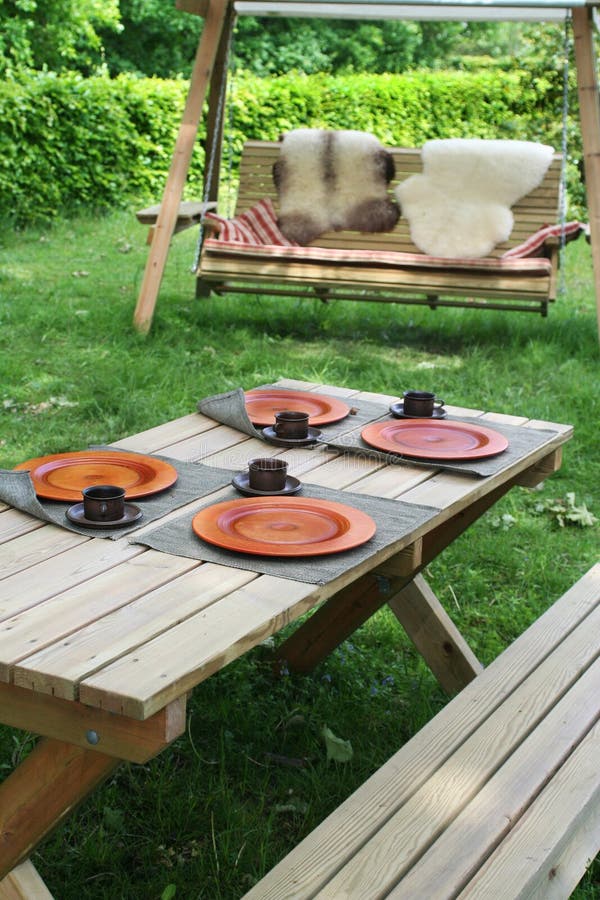 Breakfast outside stock photo. Image of patio, living - 2433896