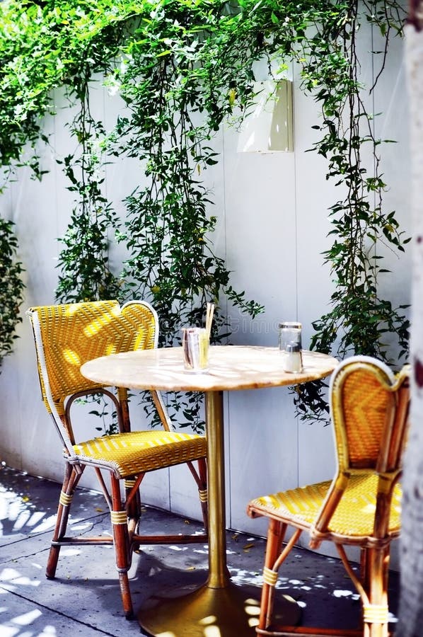 Breakfast Outside at a Luxurious Restaurant Stock Image - Image of ...