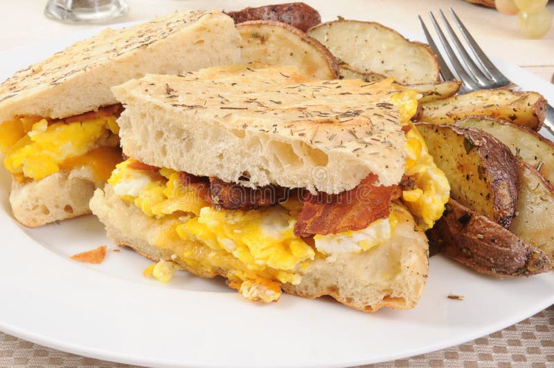 Breakfast Panini stock image. Image of food, meal, potatoes - 24690053