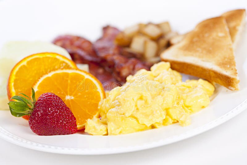 Breakfast plate stock image. Image of details, eating - 24493261