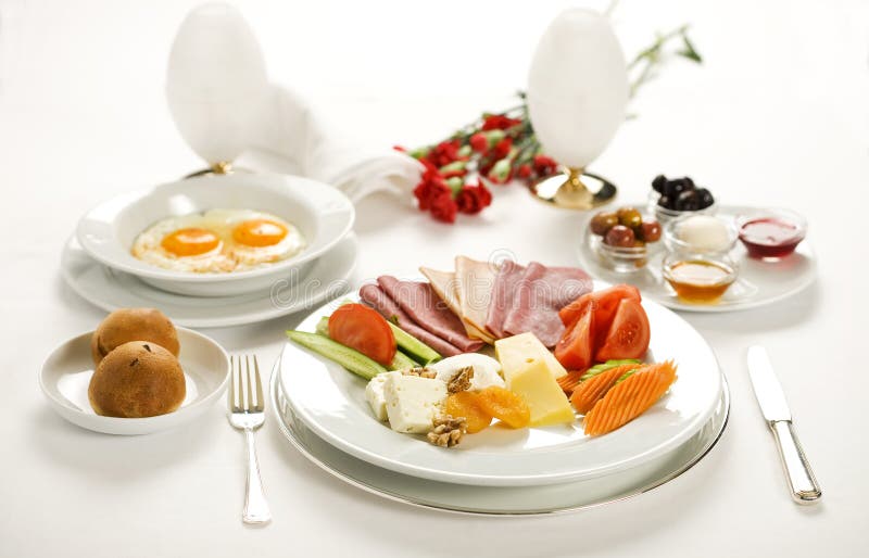 Breakfast plate stock photo. Image of dine, good, diced - 25776764