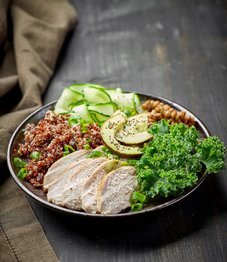 Breakfast power plate stock image. Image of energy, dinner - 100333329