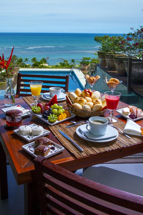 Breakfast by room service stock image. Image of vessel - 46138913