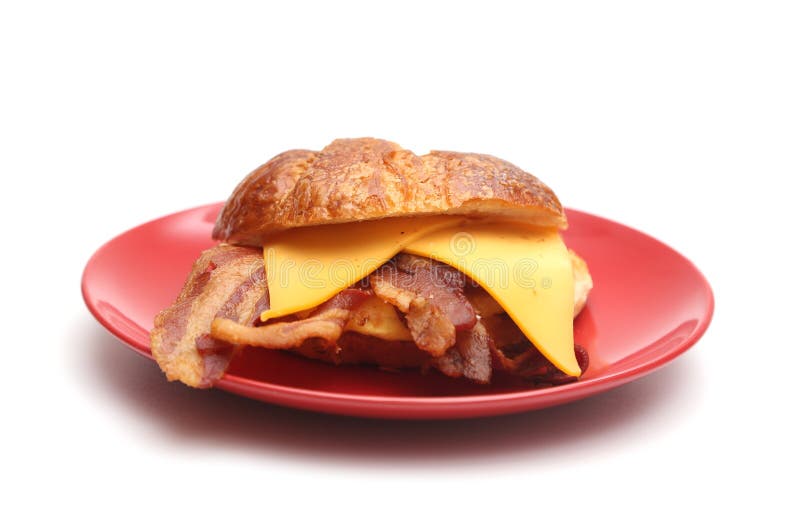 Breakfast Sandwich stock photo. Image of pork, dish, bread - 77786558
