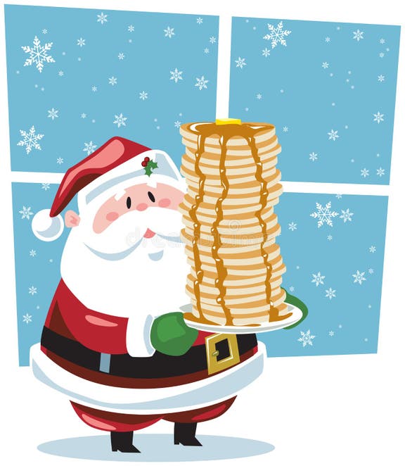 Breakfast with Santa stock vector. Illustration of beard - 21780201