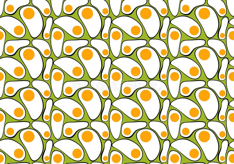 Breakfast Seamless Scrambled Egg Pattern for Fabrics and Kids and ...
