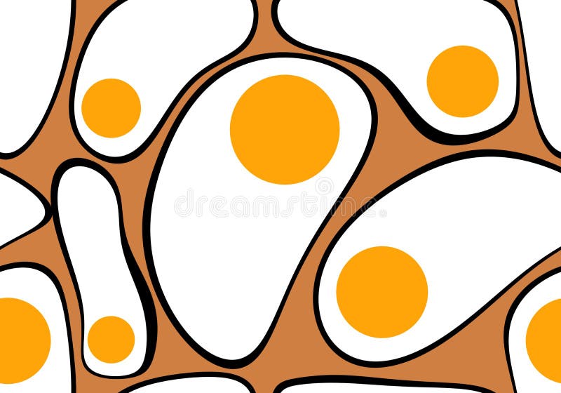 Breakfast Seamless Scrambled Egg Pattern for Fabrics and Kids and ...