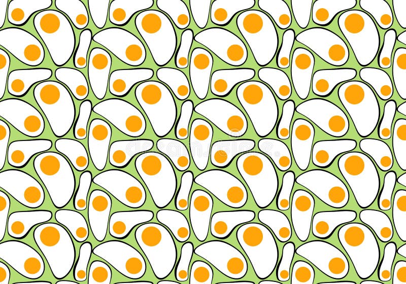 Breakfast Seamless Scrambled Egg Pattern for Fabrics and Kids and ...