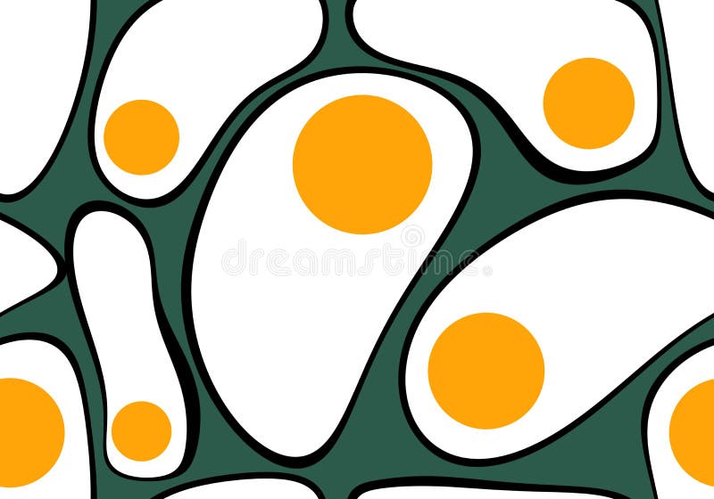 Breakfast Seamless Scrambled Egg Pattern for Fabrics and Kids and ...