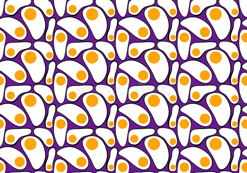 Breakfast Seamless Scrambled Egg Pattern for Fabrics and Kids and ...