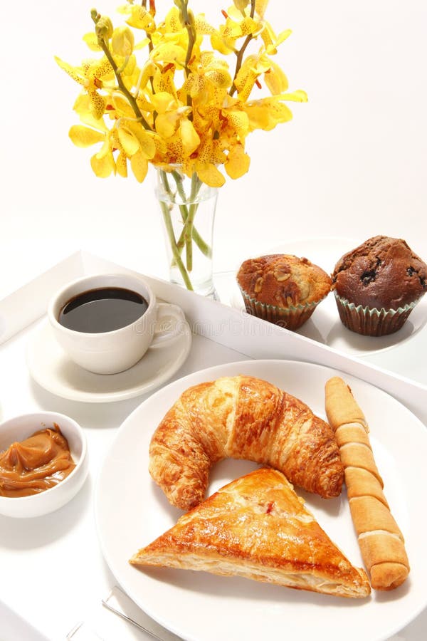Breakfast set stock image. Image of canapes, bake, finger - 16937275