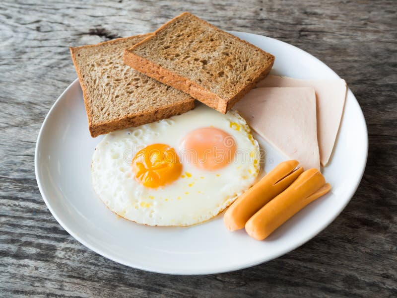 Breakfast set stock image. Image of plate, crispy, protein - 55211711