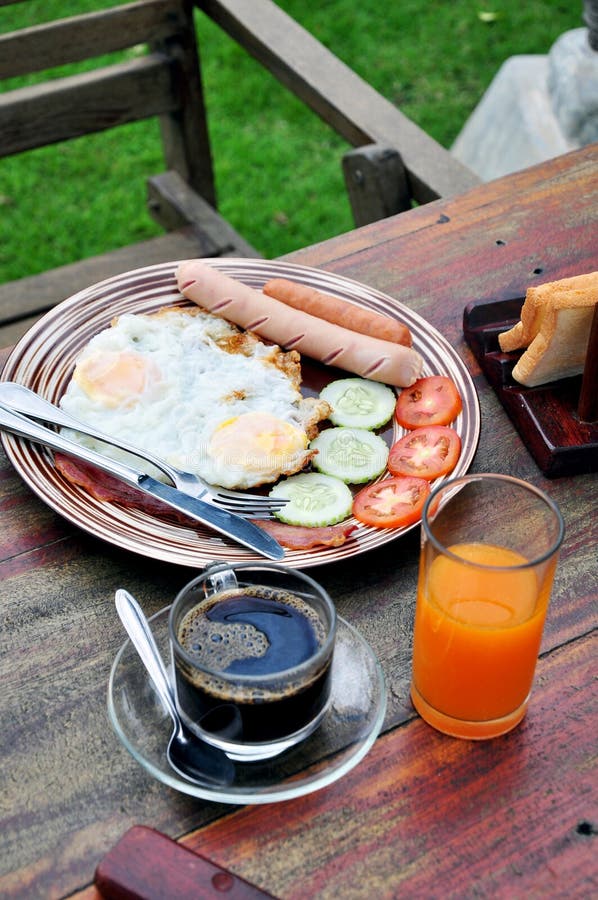 Breakfast Set stock photo. Image of food, unhealthy, eating - 36775128