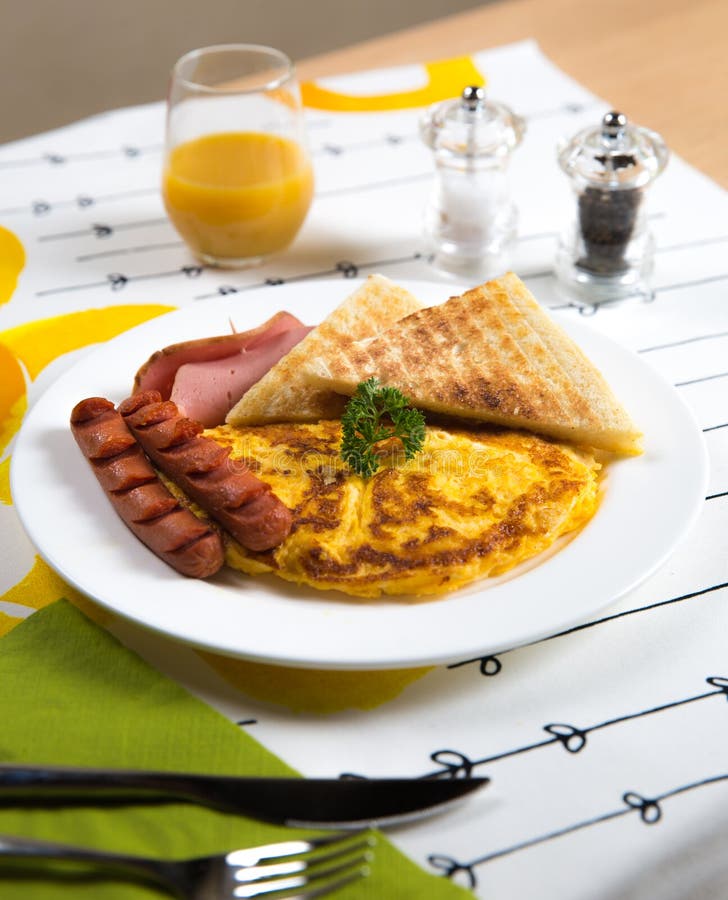 Breakfast set stock image. Image of beverage, meal, brunch - 69139325