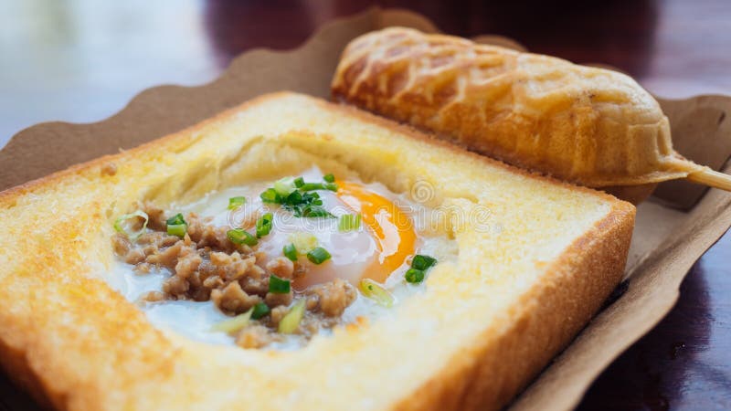 Breakfast set of toast. stock image. Image of french - 70904893