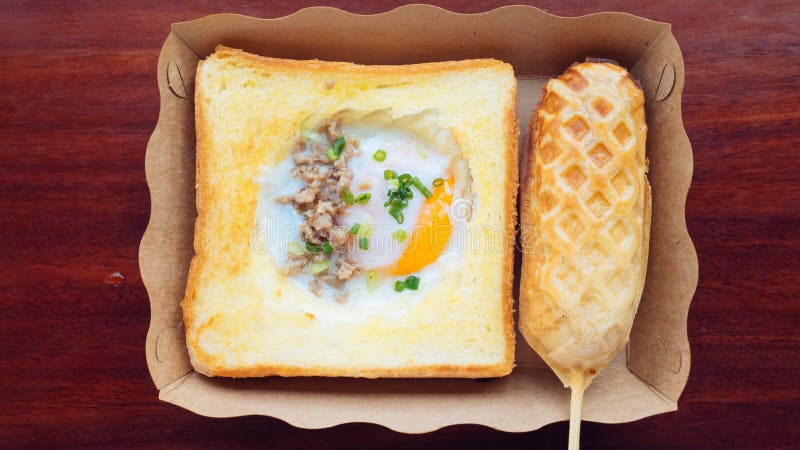 Breakfast set of toast. stock photo. Image of healthy - 71109086