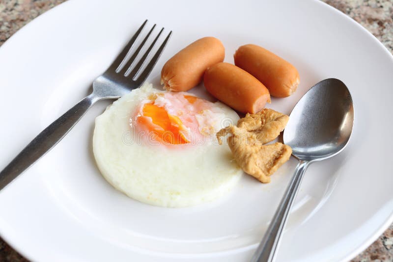 Breakfast set. stock image. Image of cookware, food, bread - 43842287