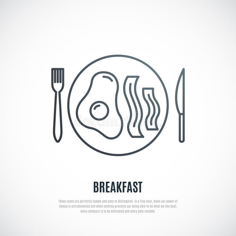 Breakfast simple icon. stock vector. Illustration of sign - 367532820