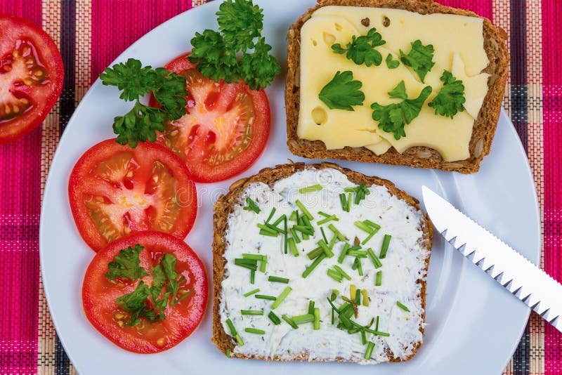 Breakfast stock image. Image of board, leaf, cooking - 59313787