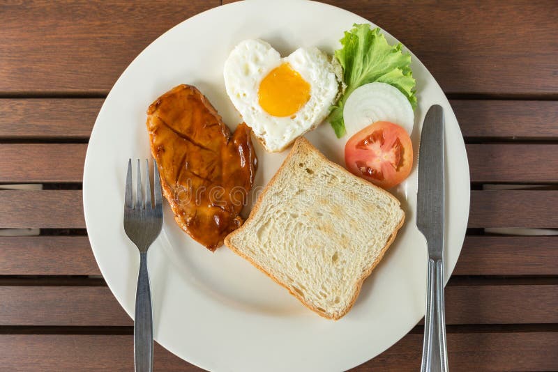 Breakfast with steak stock image. Image of food, cuisine - 57964313