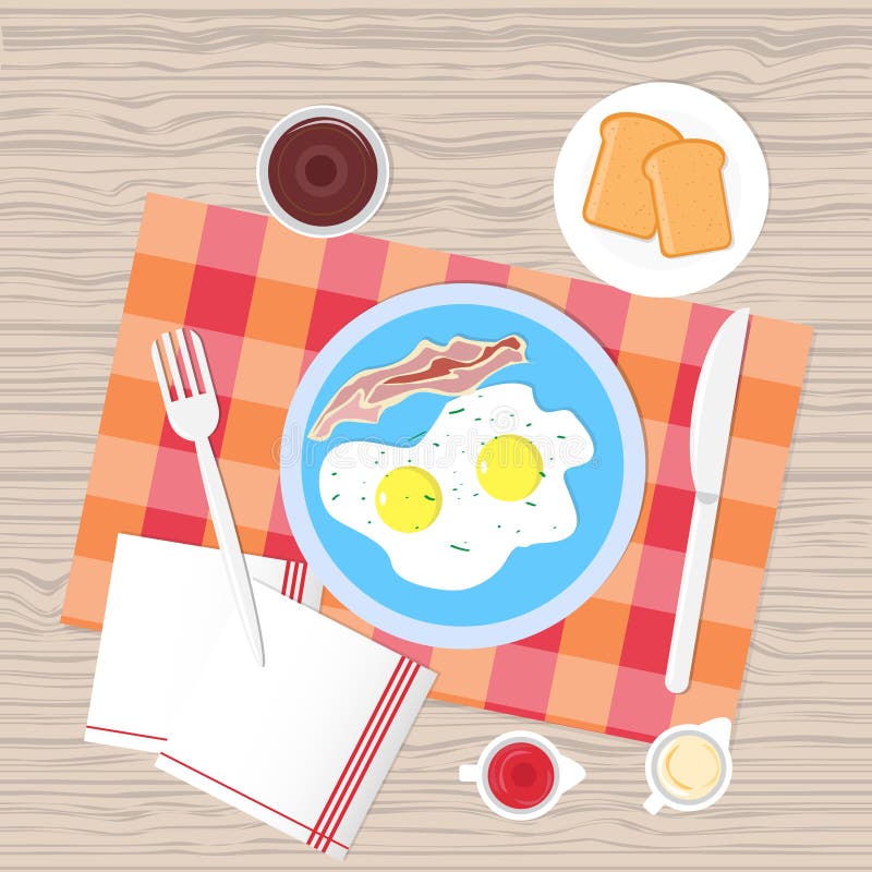 Table Setting. Vector Sketch. Stock Vector - Illustration of equipment ...