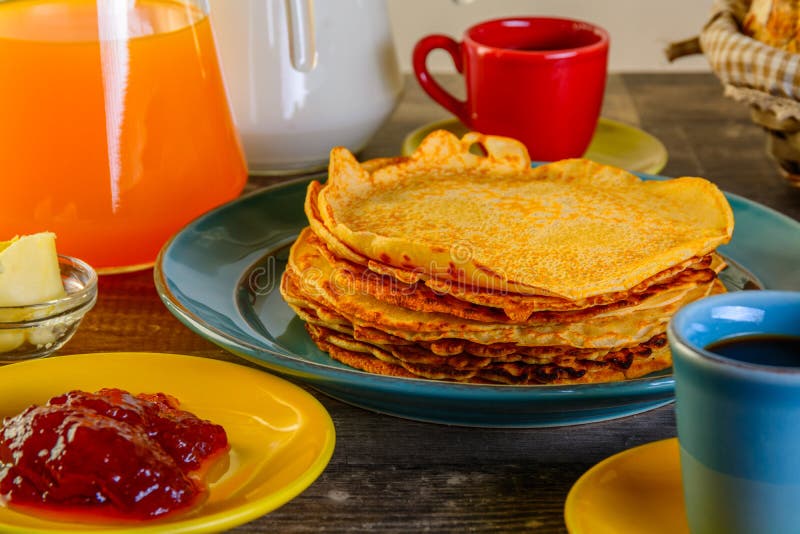Breakfast table full set stock photo. Image of food - 106010554
